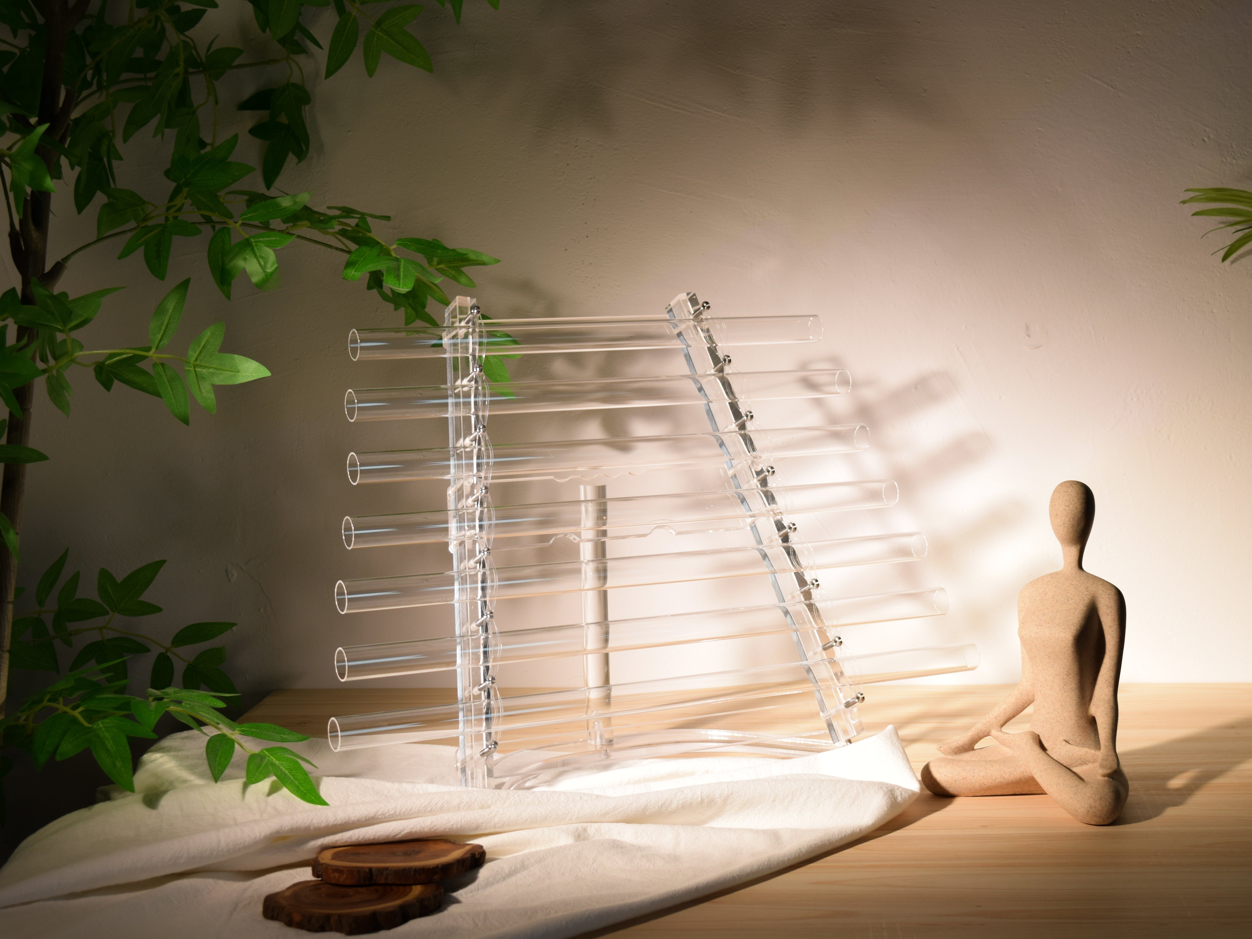 7-Note 440Hz Crystal Harp (D Minor Scale)